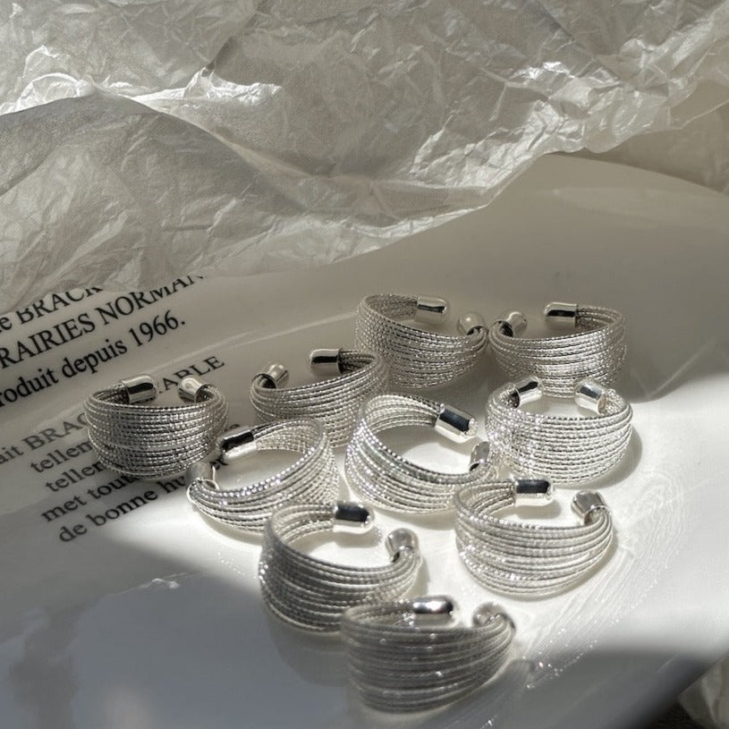 Adjustable Multi-Layered Wire Ring – Rosemori