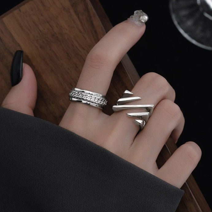 18K Gold Plated Titanium Steel Open Ring | Modern Minimal Jewelry ...